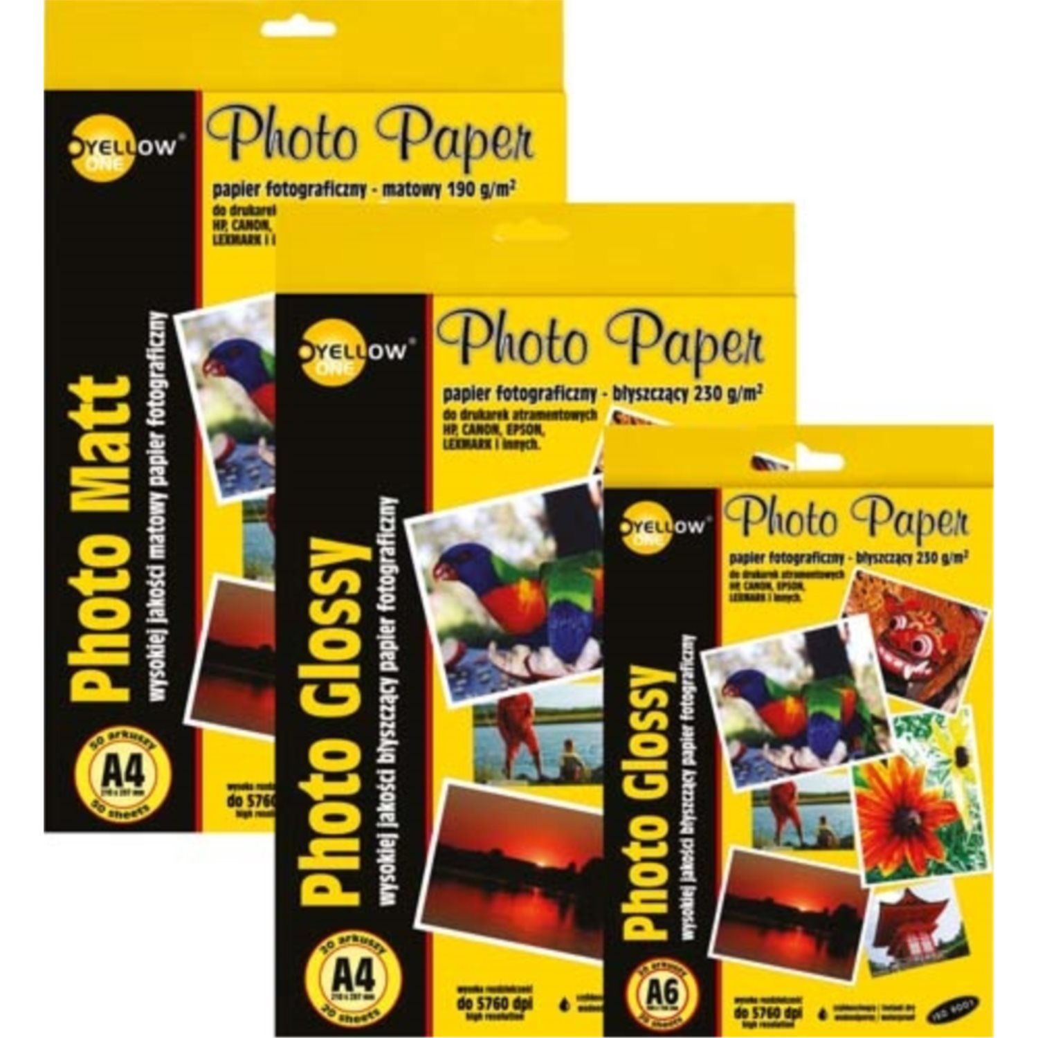 Papier foto A4 130g błyszczący 20ark. - Artykuły biurowe, poligrafia - COMPSET